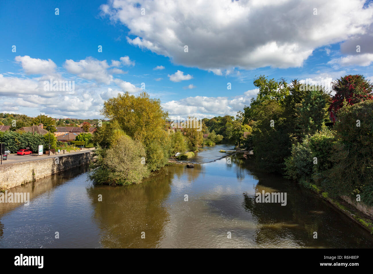 Views of the River Teme at Ludlow from the Ludford Bridge, Ludlow ...