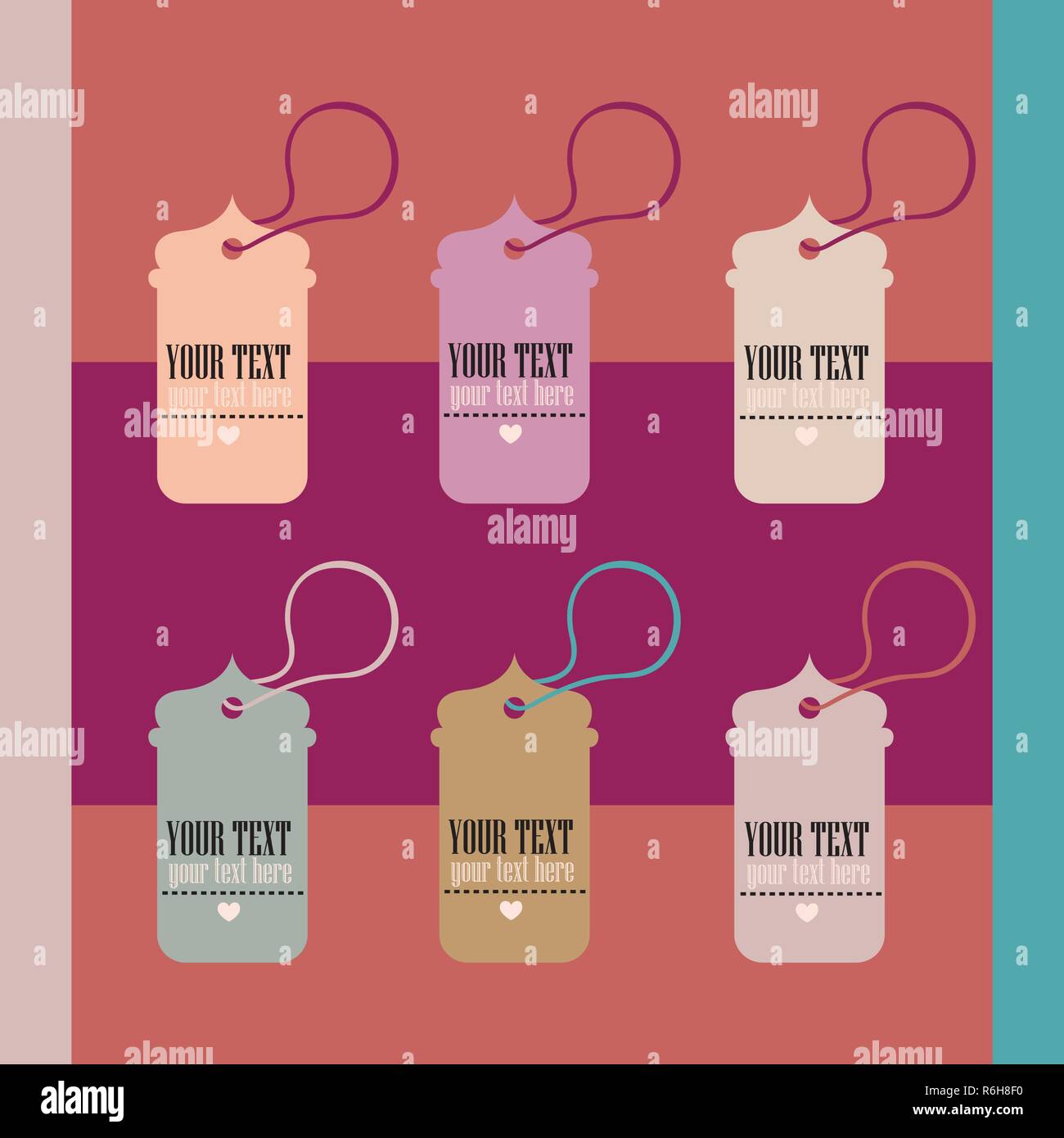 Design elements set. Beautiful frames, vintage tags collection. Vector ...