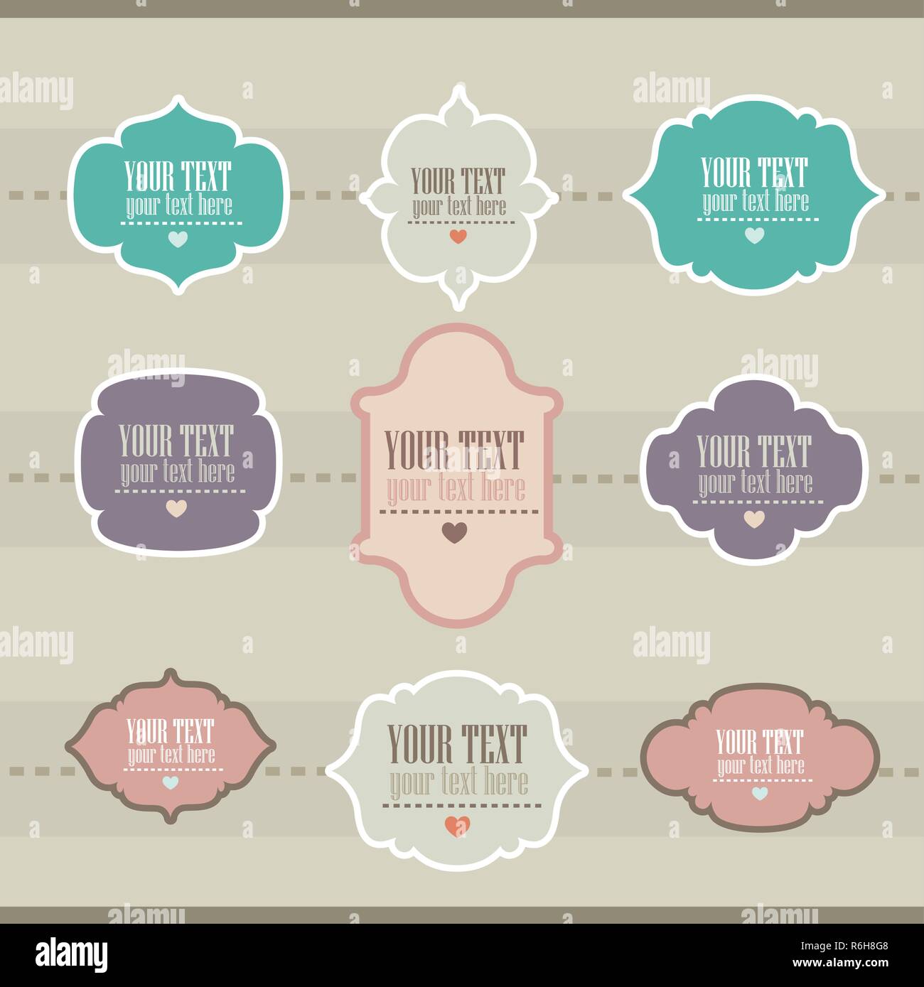 Cool retro labels hi-res stock photography and images - Alamy