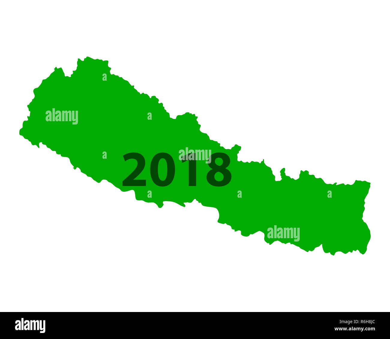 map of nepal 2018 Stock Photo - Alamy