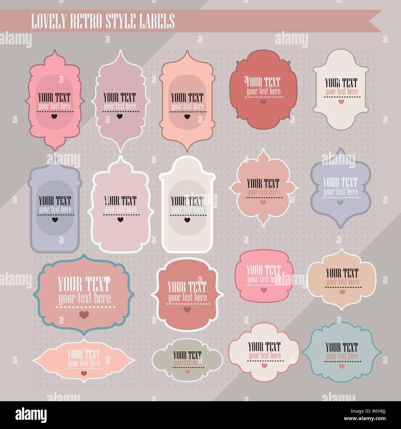 Set of retro style labels. Vector illustration Stock Vector Image & Art ...