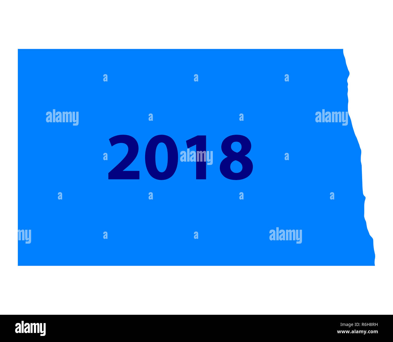map of north dakota 2018 Stock Photo - Alamy