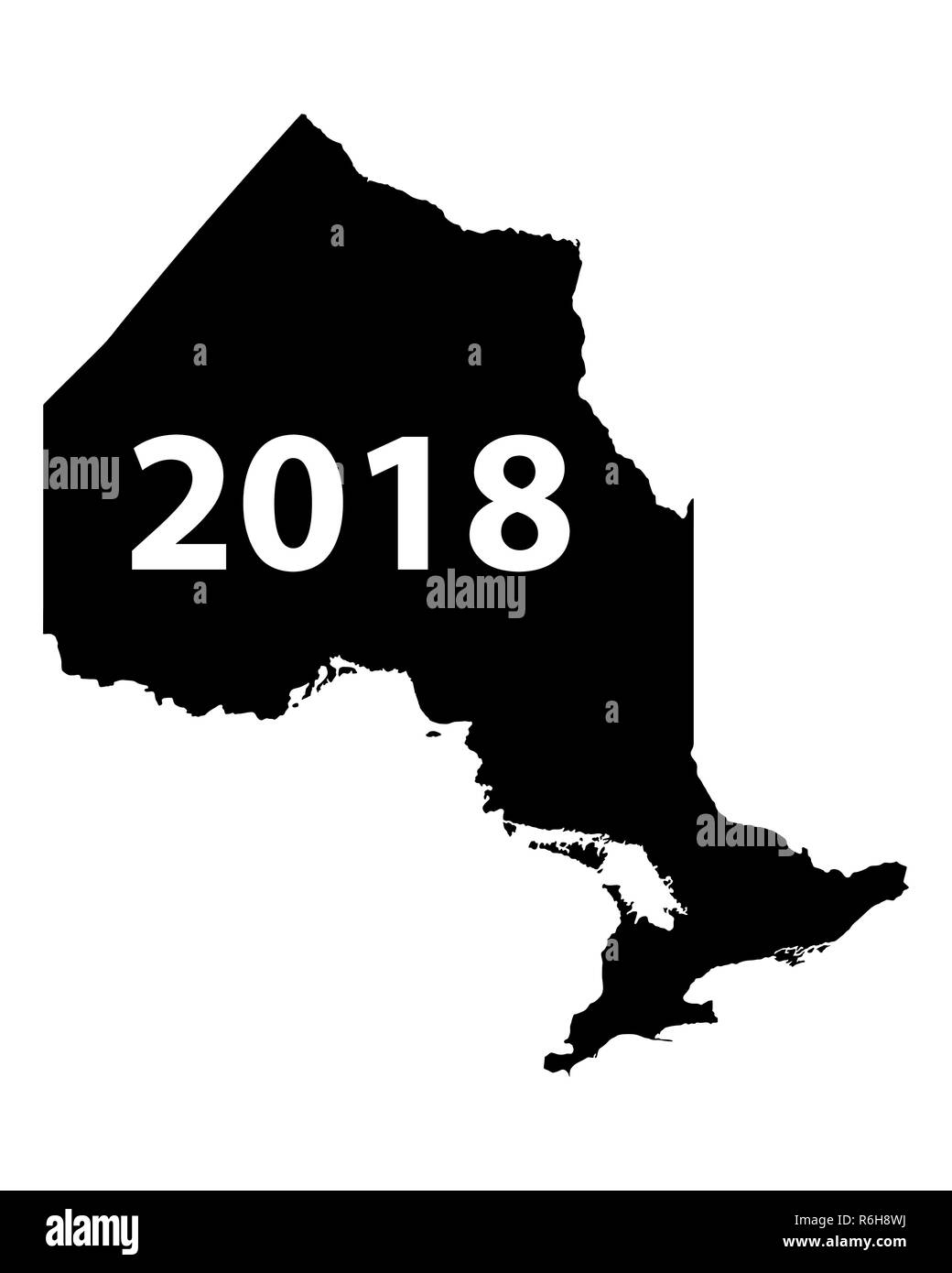 Map of ontario Black and White Stock Photos & Images - Alamy