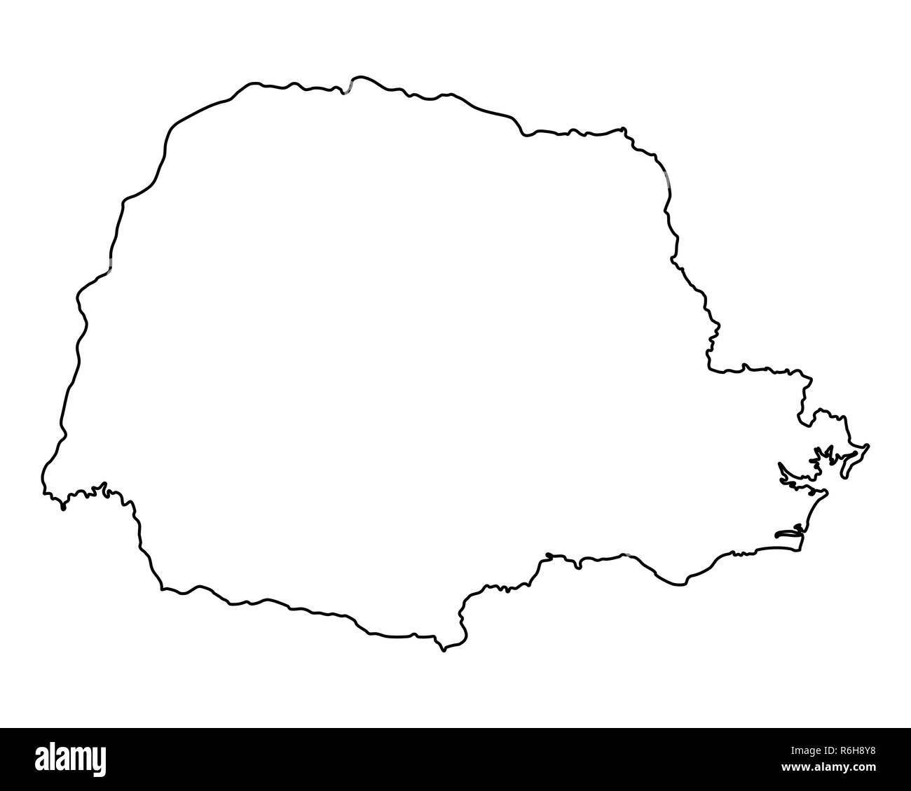 map of parana Stock Photo - Alamy