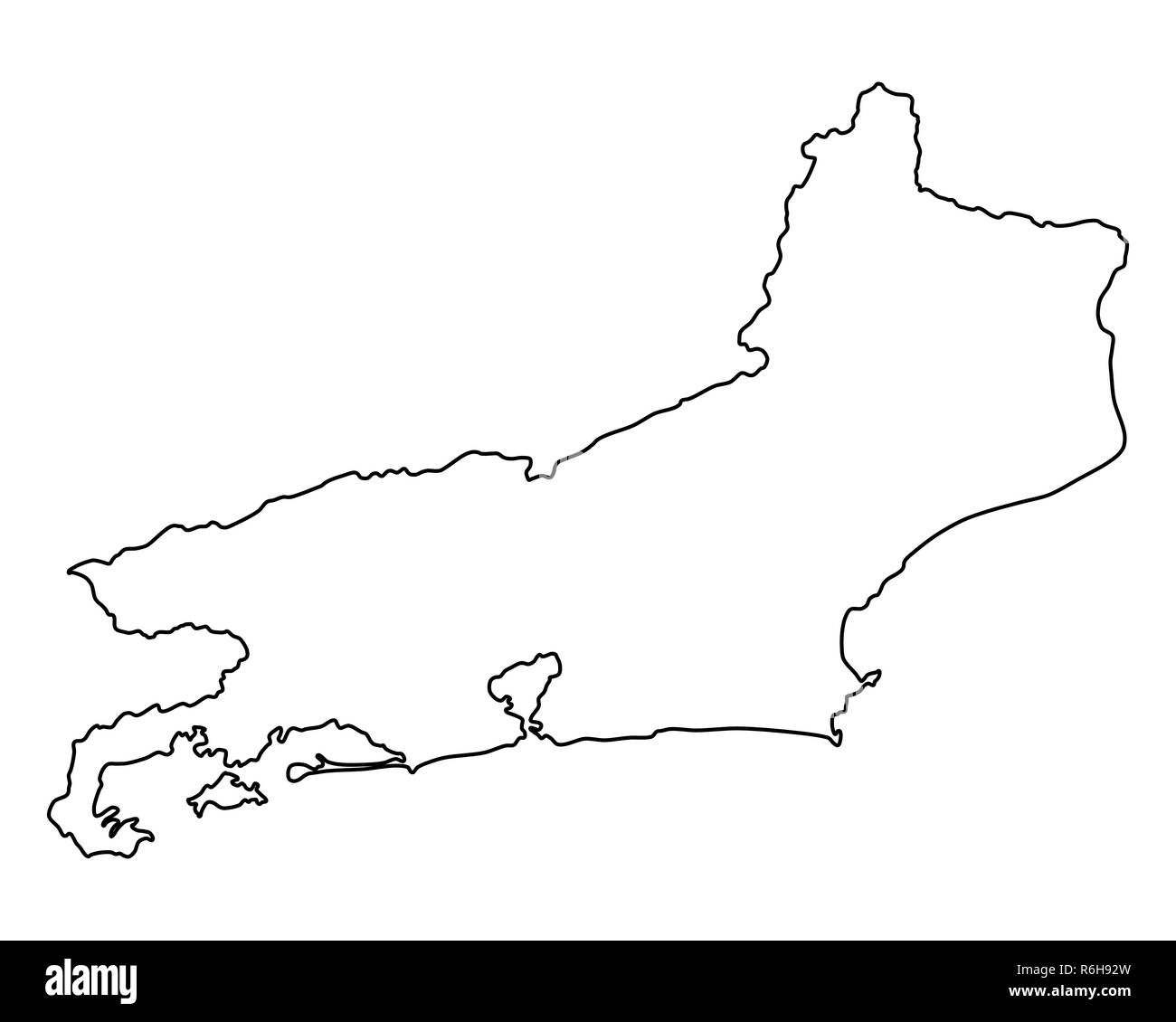 map of rio de janeiro Stock Photo - Alamy