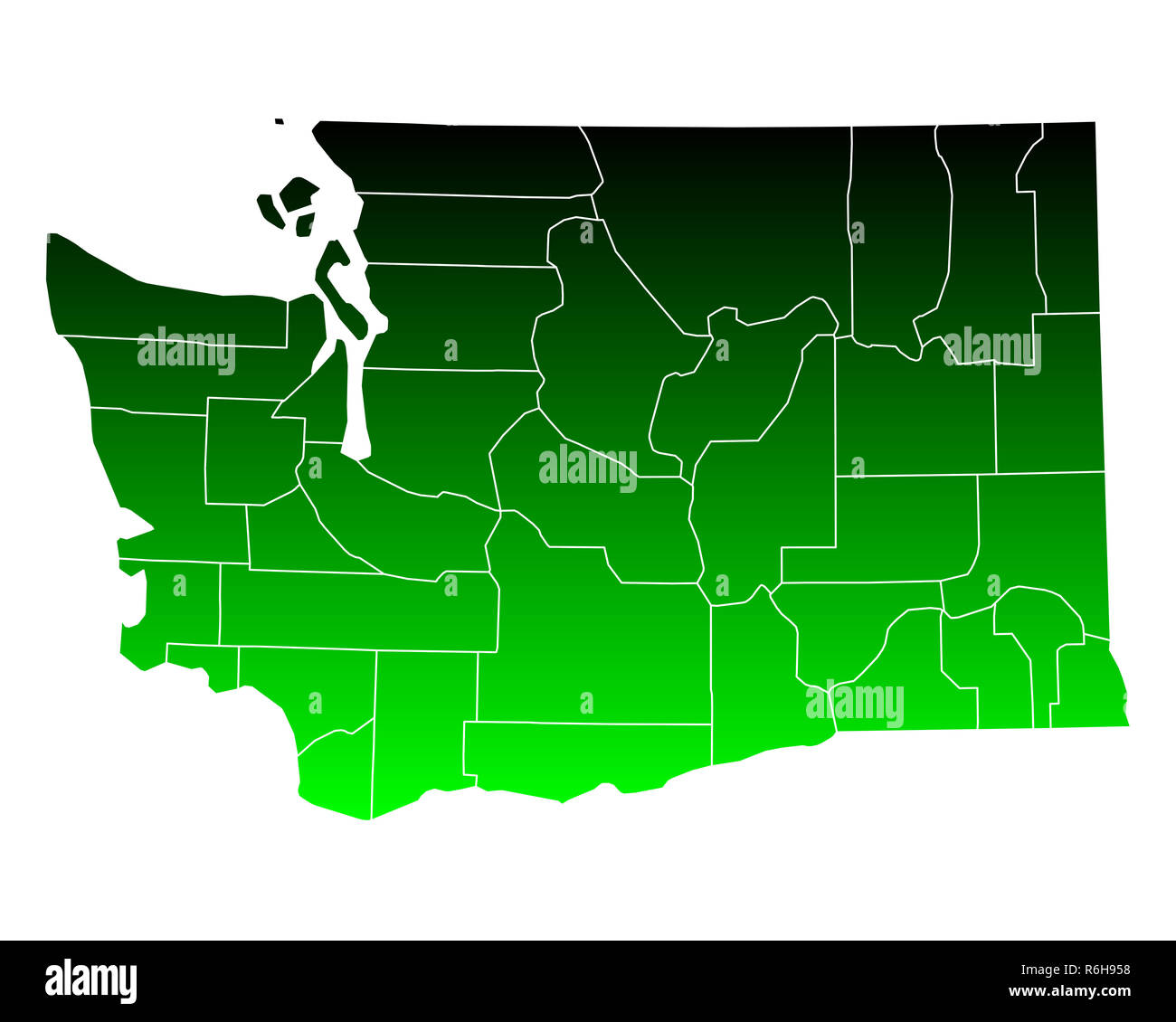 Counties of washington Cut Out Stock Images & Pictures - Alamy