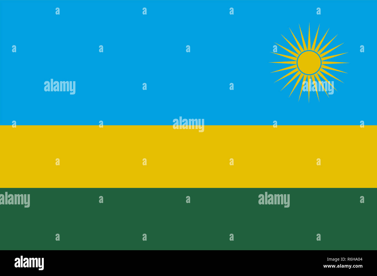 flag of rwanda Stock Photo - Alamy