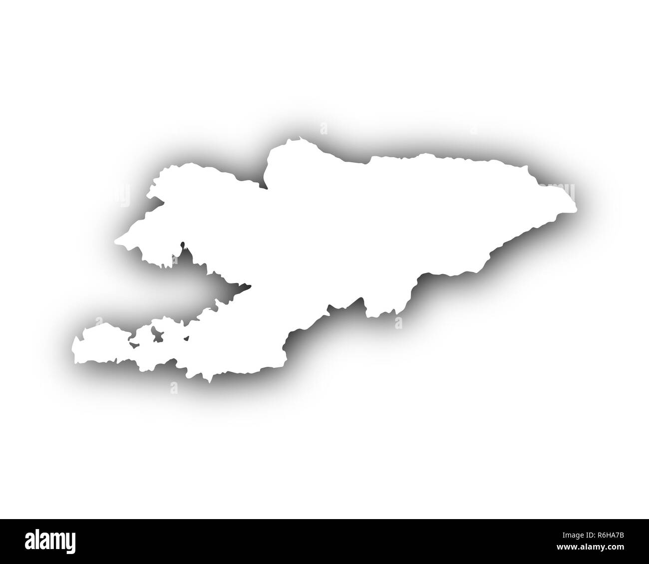 Map kyrgyzstan shadow hi-res stock photography and images - Alamy