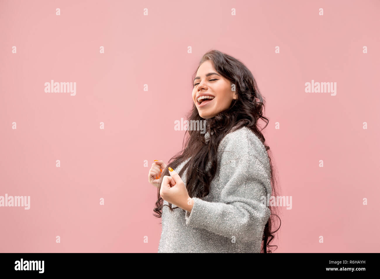 I won. Winning success happy woman celebrating being a winner. Dynamic ...