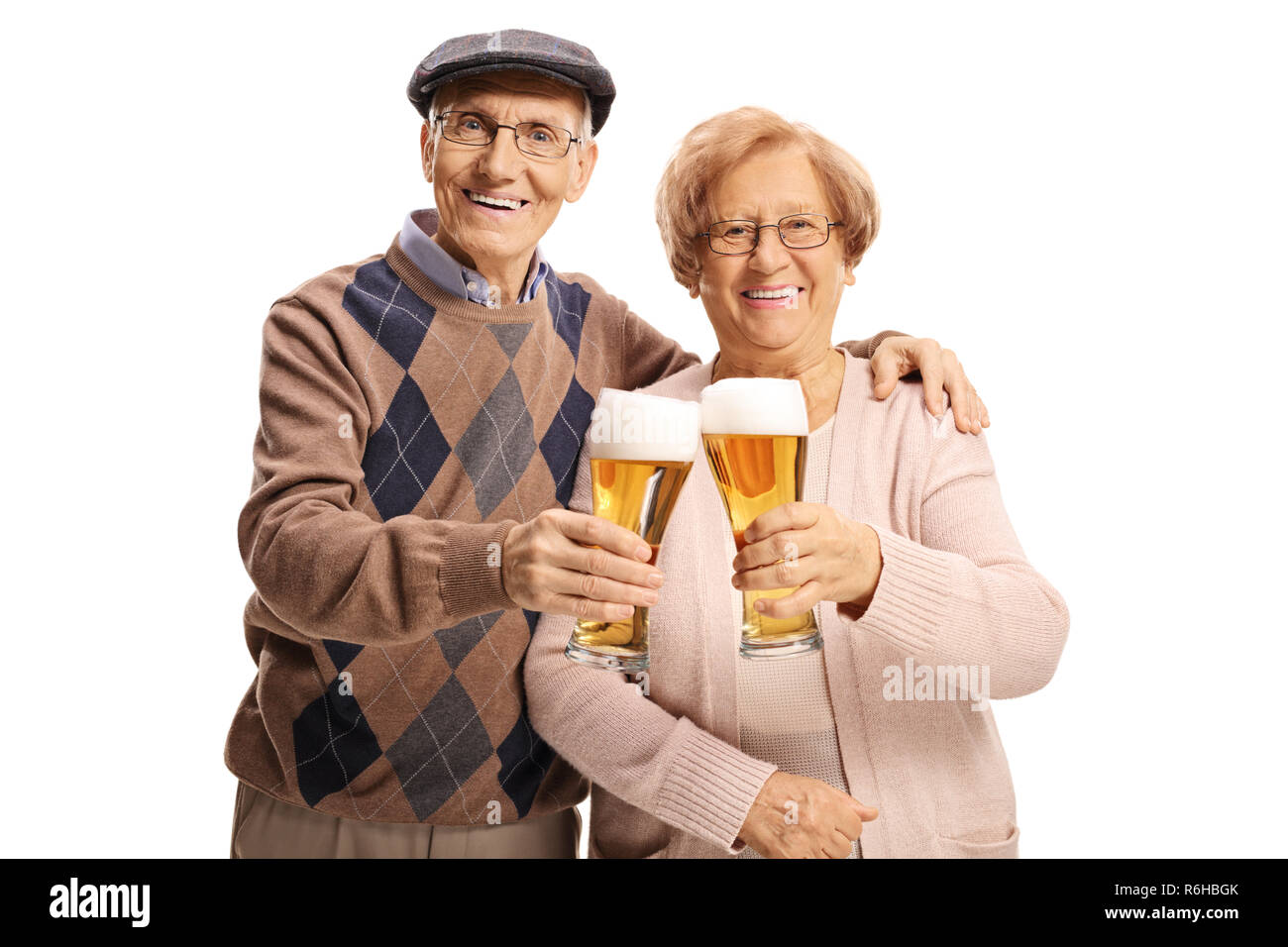 Old man drinking pint beer hi-res stock photography and images - Alamy