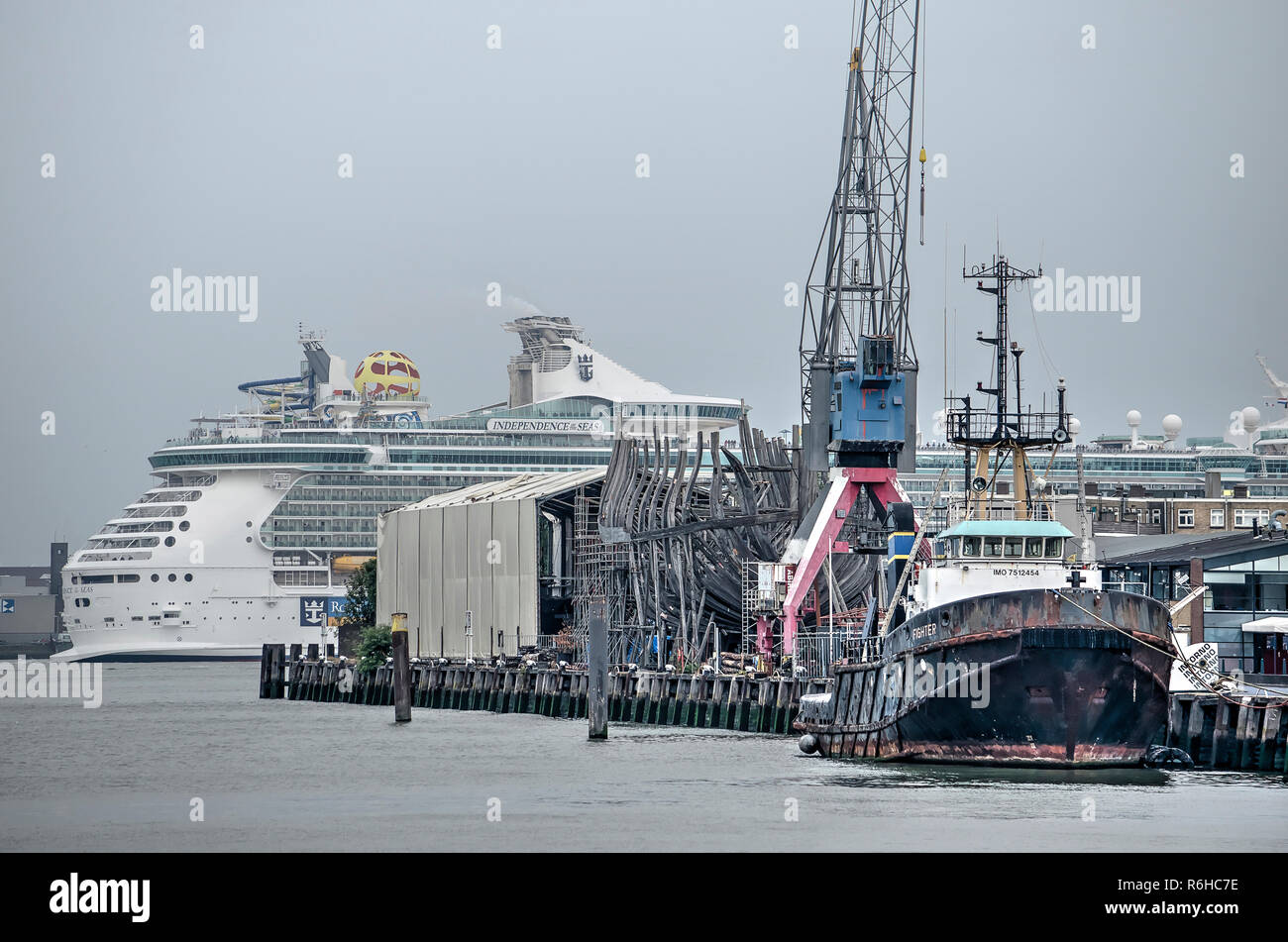 Rotterdam, The Netherlands, August 29, 2018: Cruise ship Indepence of ...