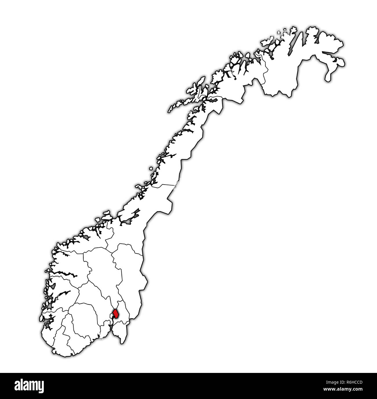 Map norway on political Cut Out Stock Images & Pictures - Alamy