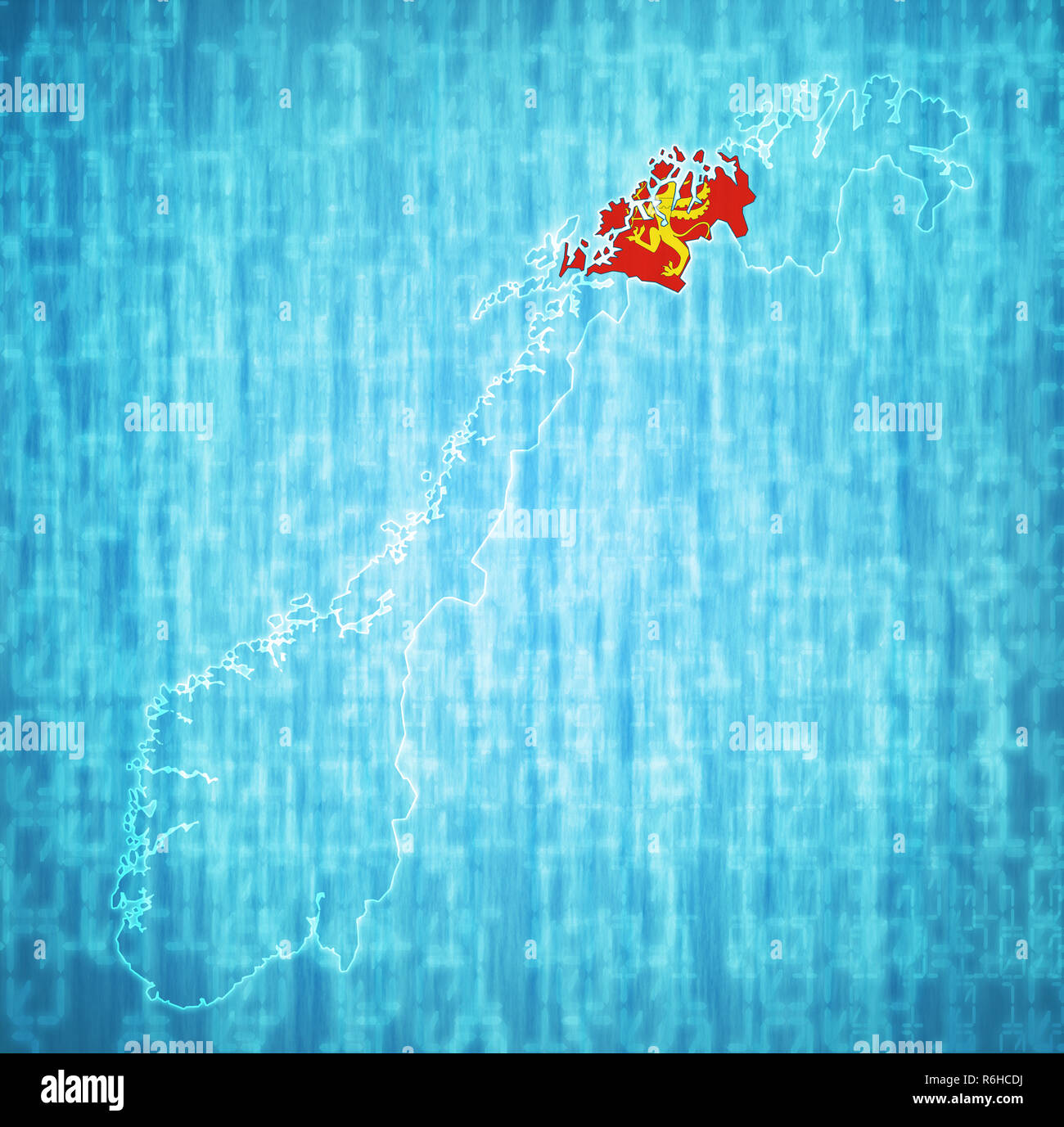 Troms map hi-res stock photography and images - Alamy