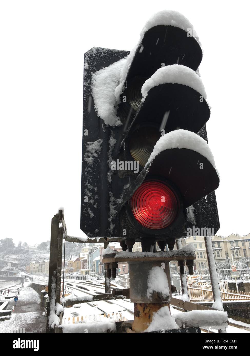 Train Stop Red Signal High Resolution Stock Photography and Images - Alamy
