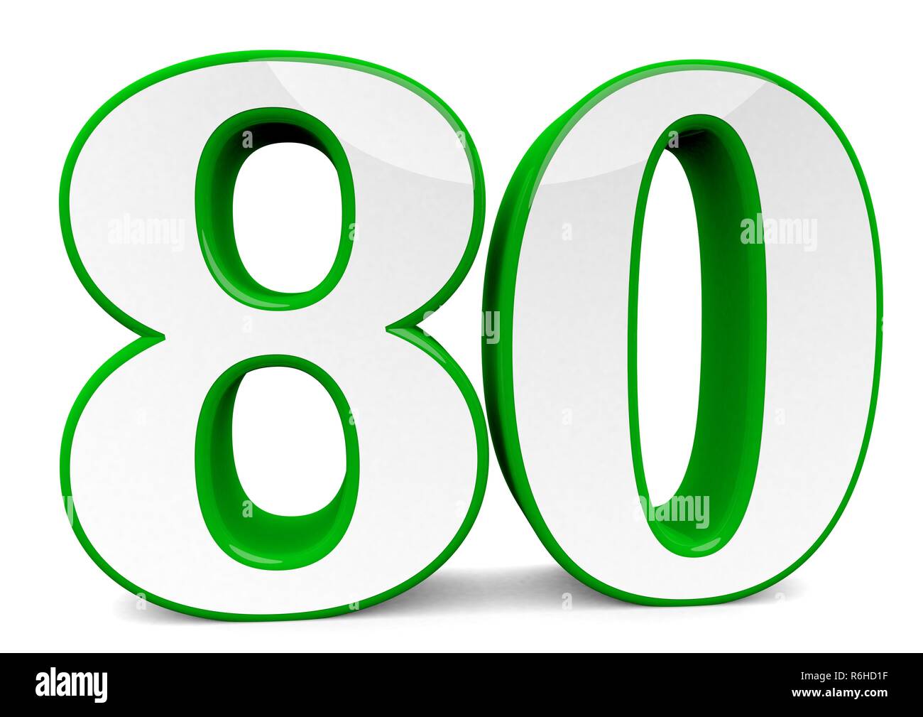 Balloon number 80 Cut Out Stock Images & Pictures - Alamy