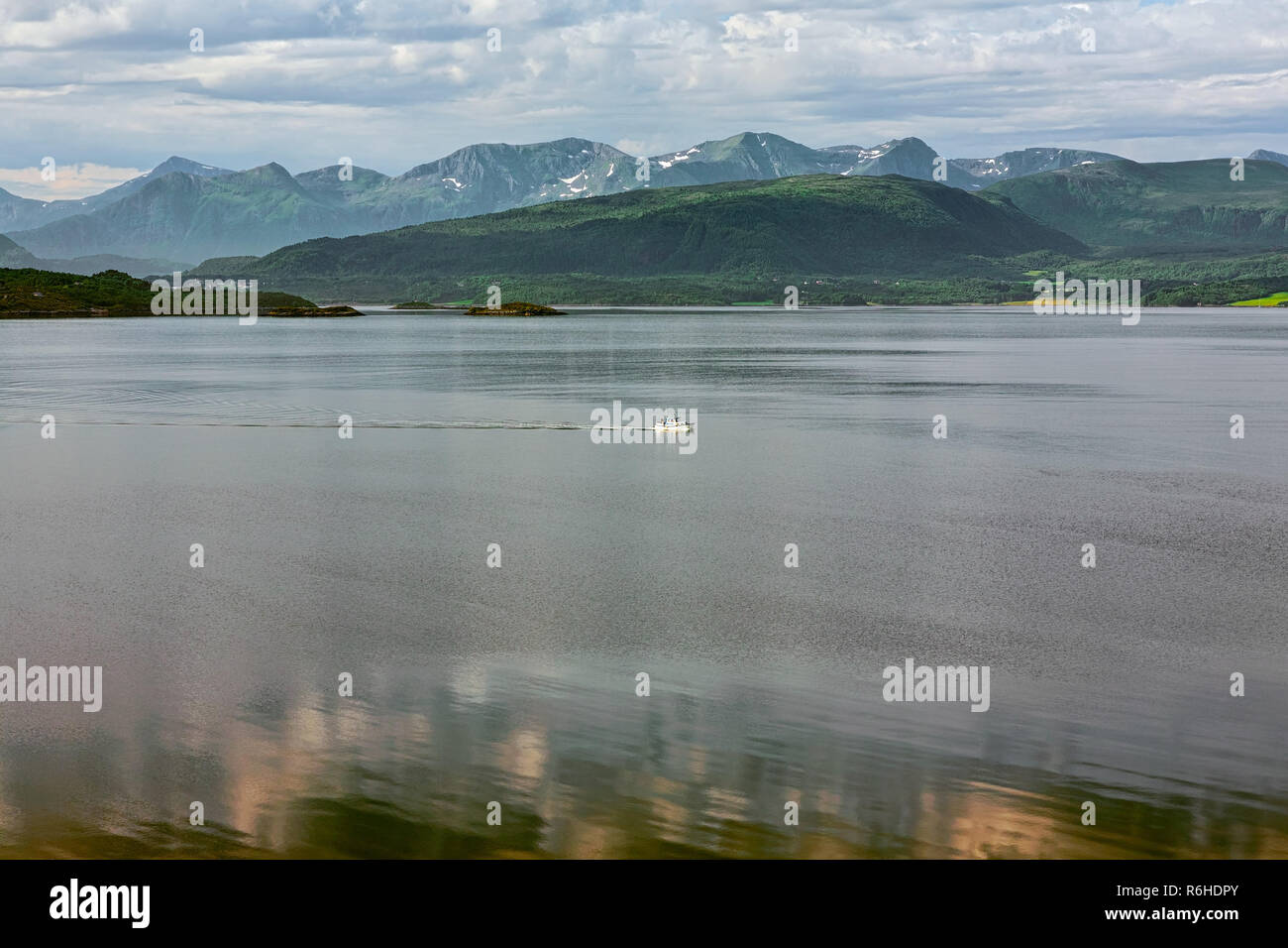 Mountain view and fjord in Molde, Norway Stock Photo - Alamy