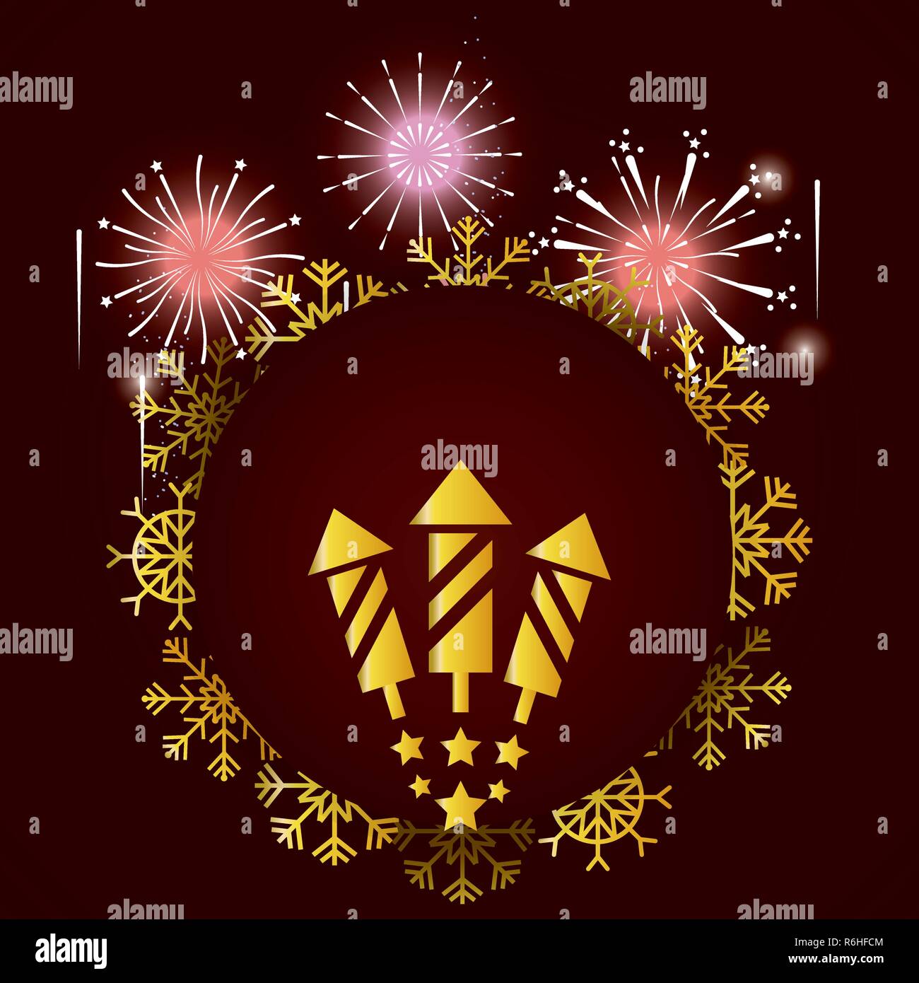 bright fireworks cartoon Stock Vector Image & Art - Alamy