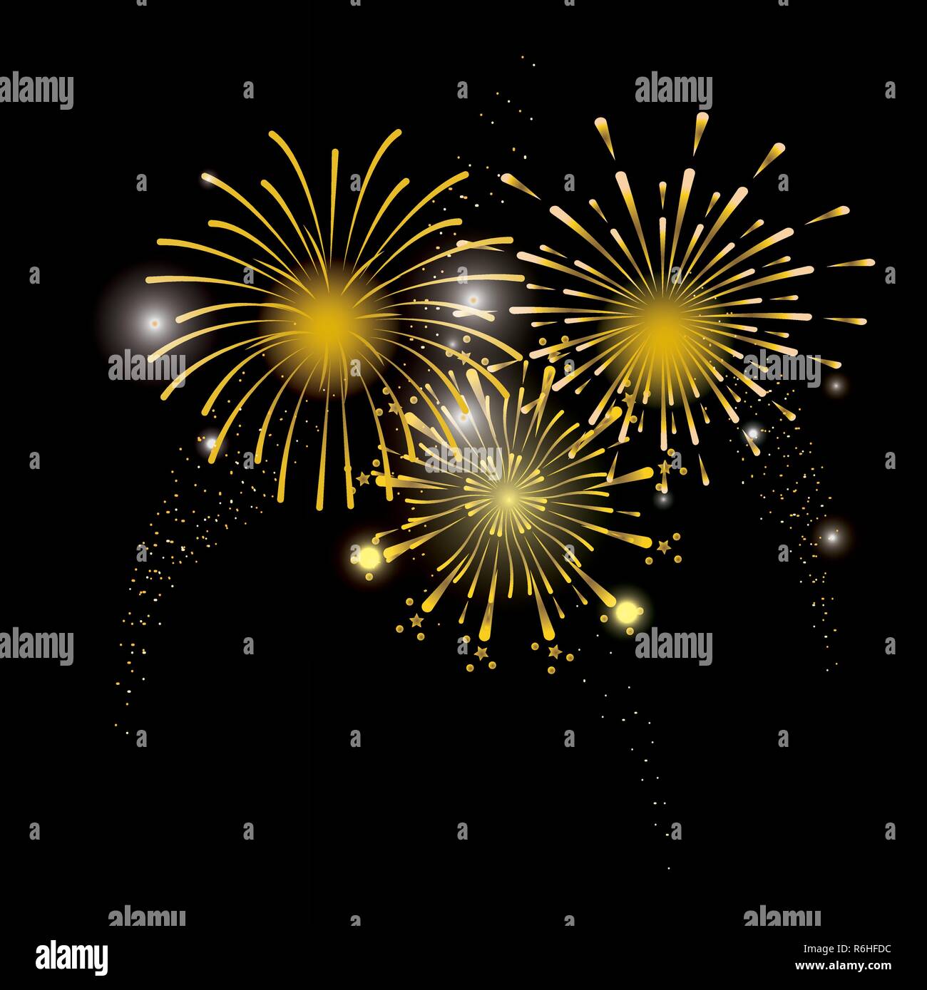 bright fireworks cartoon Stock Vector Image & Art - Alamy