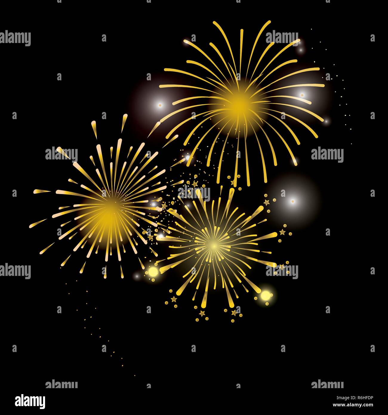 bright fireworks cartoon Stock Vector Image & Art - Alamy