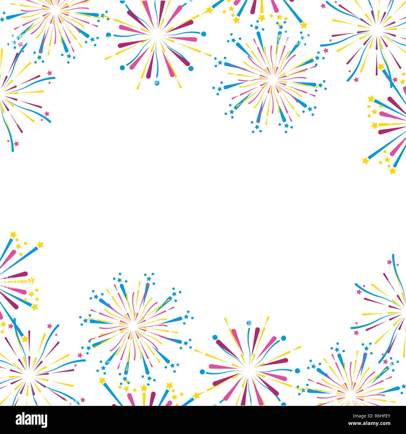bright fireworks cartoon Stock Vector Image & Art - Alamy
