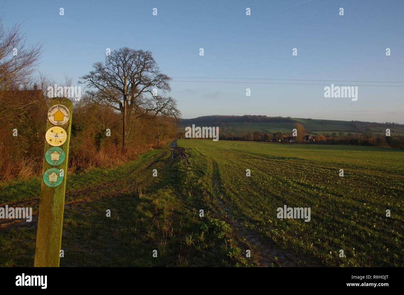 The Macmillan Way. Long-distance trail. Warwickshire. England. UK Stock ...