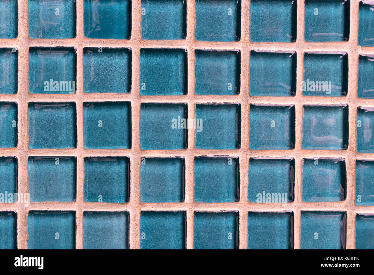 small grid of blue tile background Stock Photo - Alamy