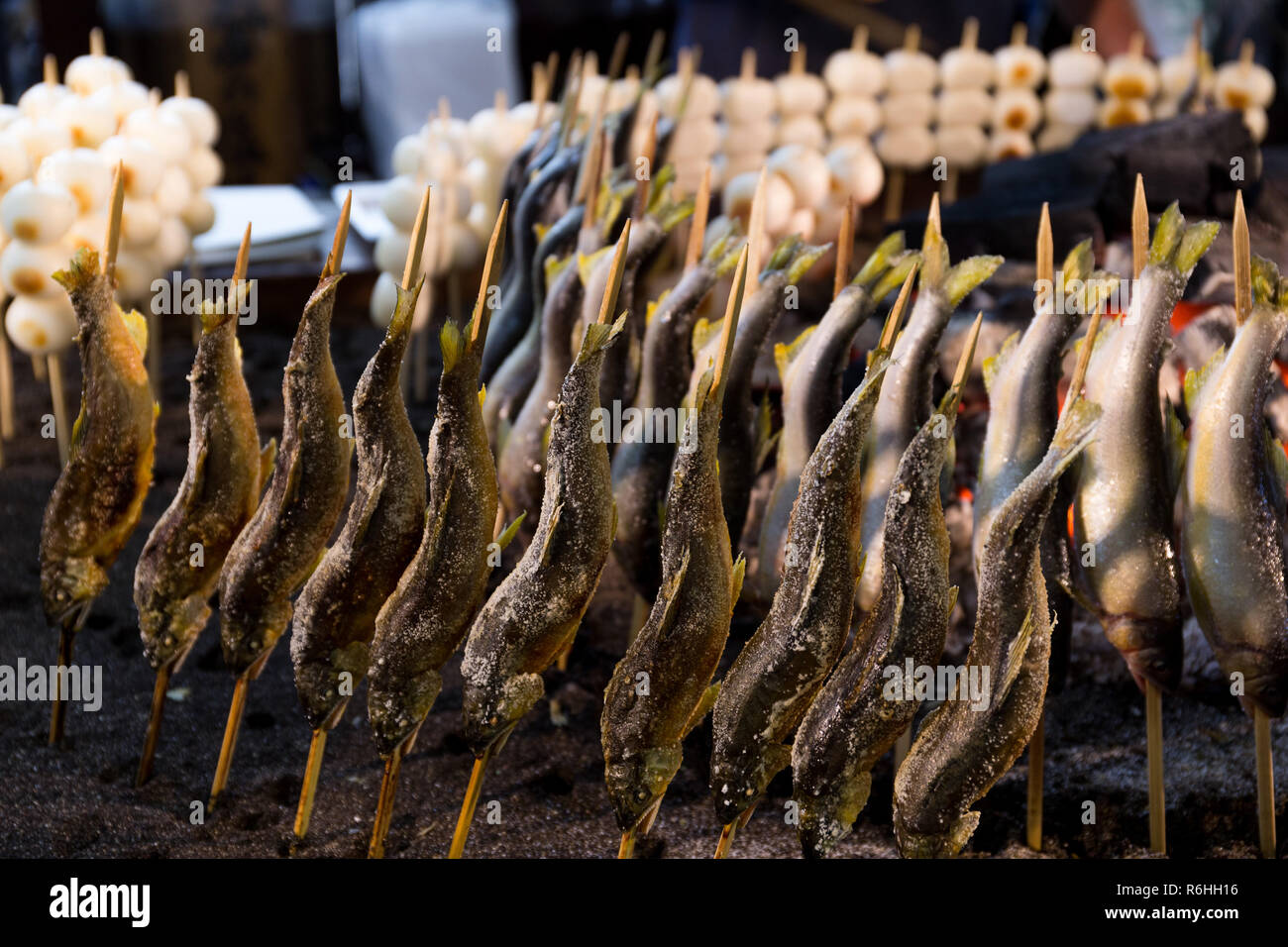 Japanese roasted fish Stock Photo - Alamy