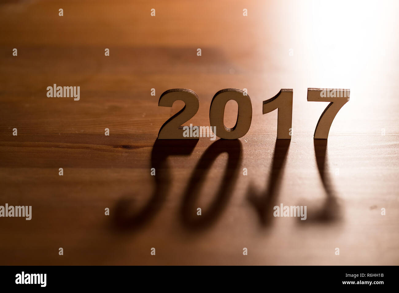 Wooden number of 2017 Stock Photo - Alamy