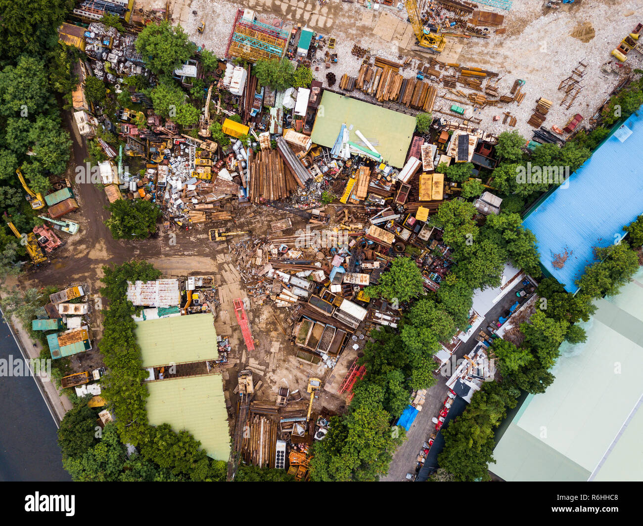 Top view of garbage Stock Photo - Alamy