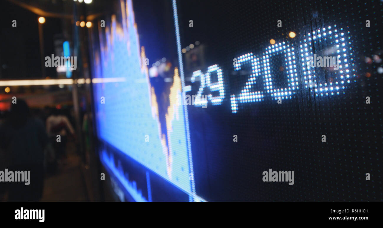 Stock market data reflection in hi-res stock photography and images - Alamy