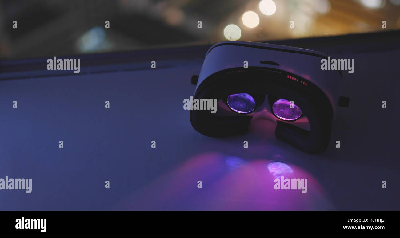 VR device playing movie inside Stock Photo - Alamy
