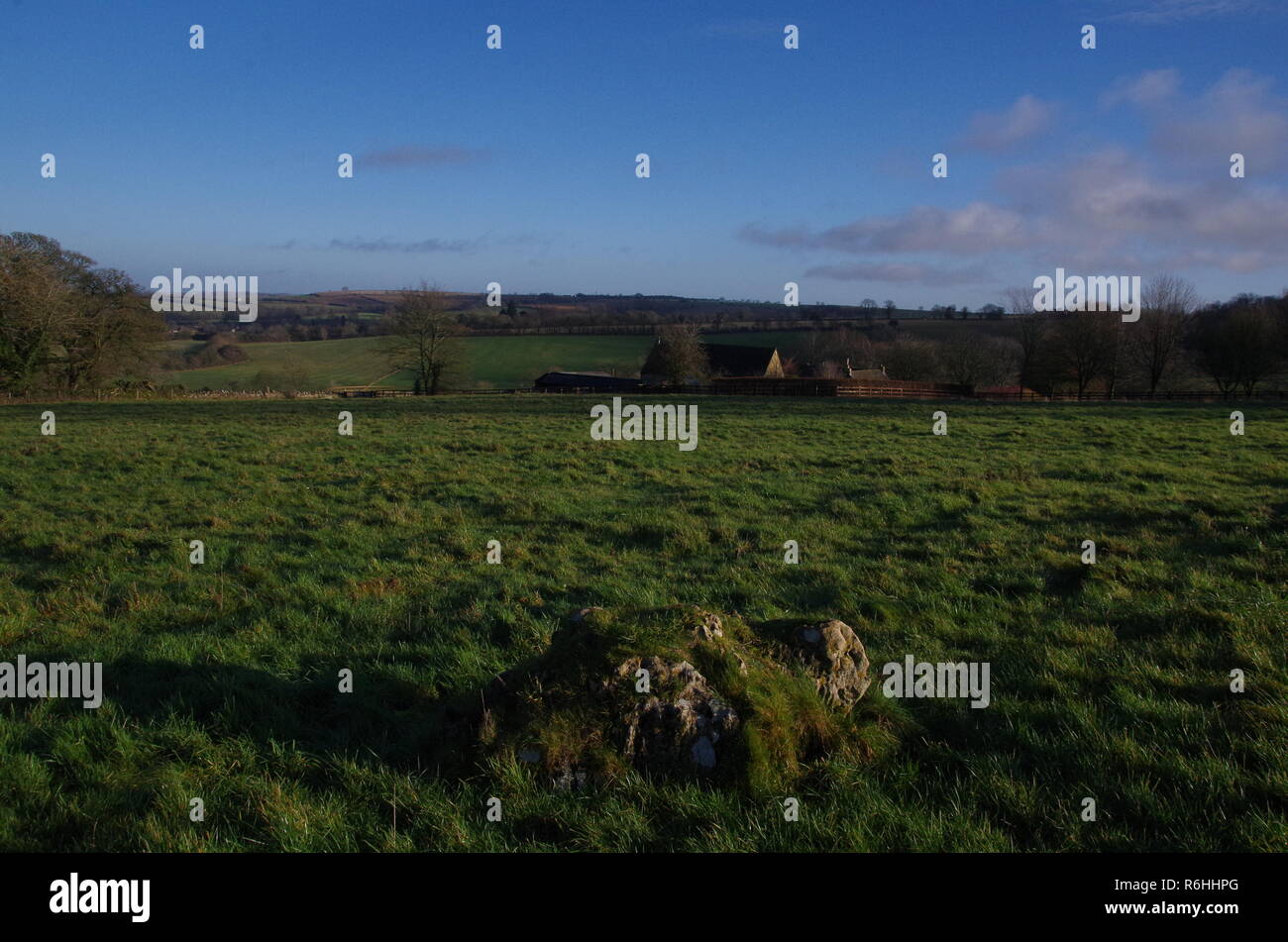 stones that formed a burial chamber near Chastleton.The Macmillan Way ...