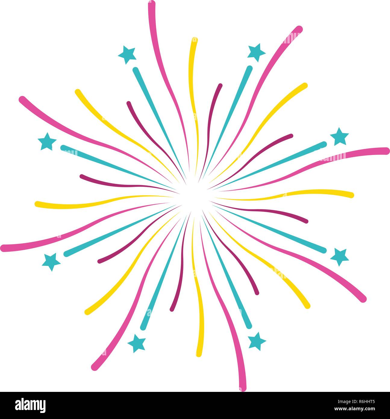 bright fireworks cartoon Stock Vector Image & Art - Alamy