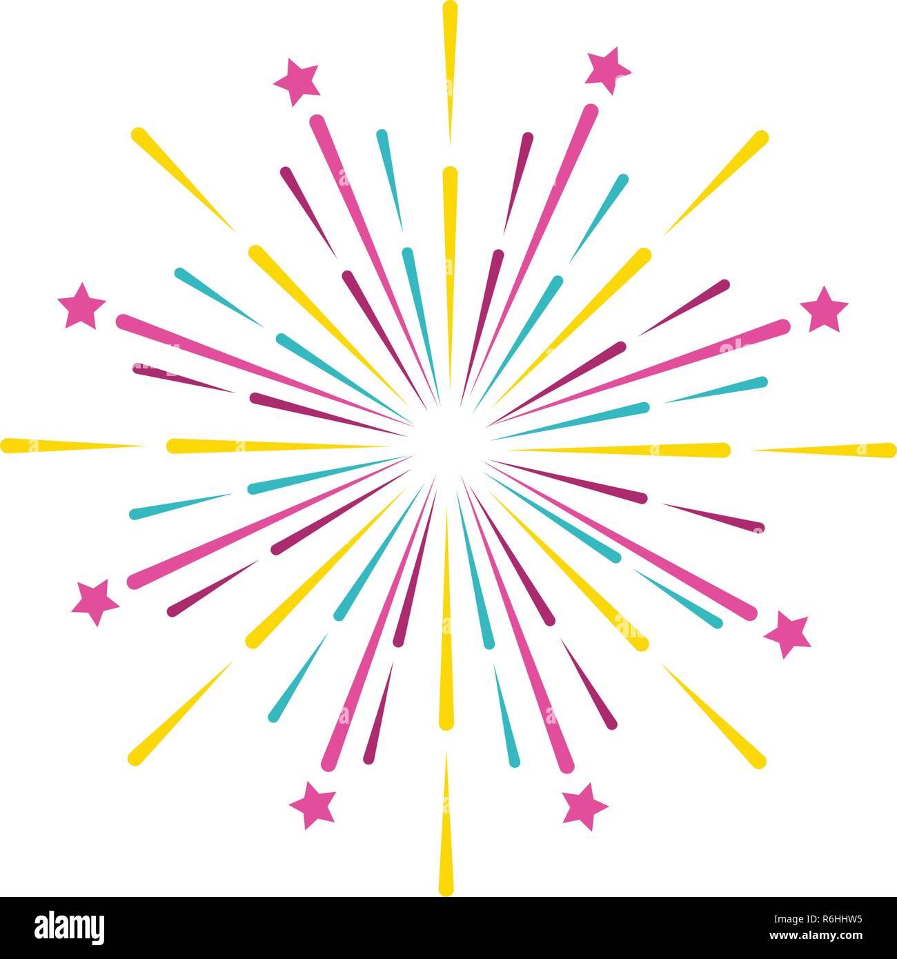 bright fireworks cartoon Stock Vector Image & Art - Alamy