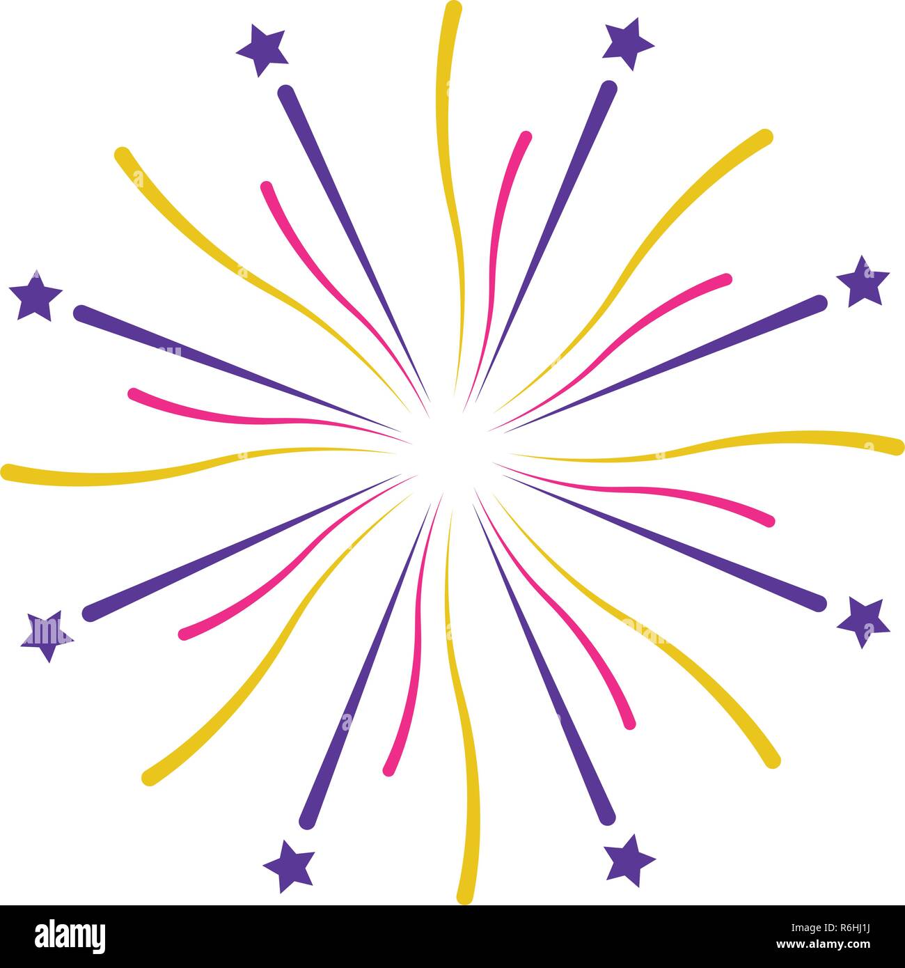 bright fireworks cartoon Stock Vector Image & Art - Alamy