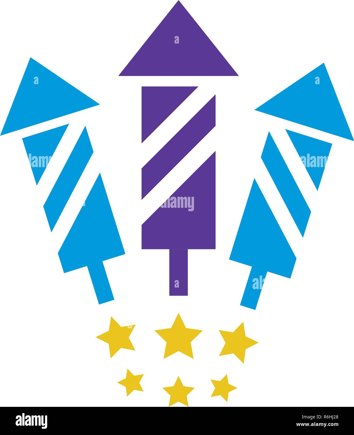 bright fireworks cartoon Stock Vector Image & Art - Alamy