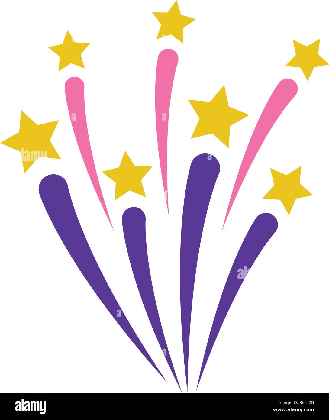 bright fireworks cartoon Stock Vector Image & Art - Alamy