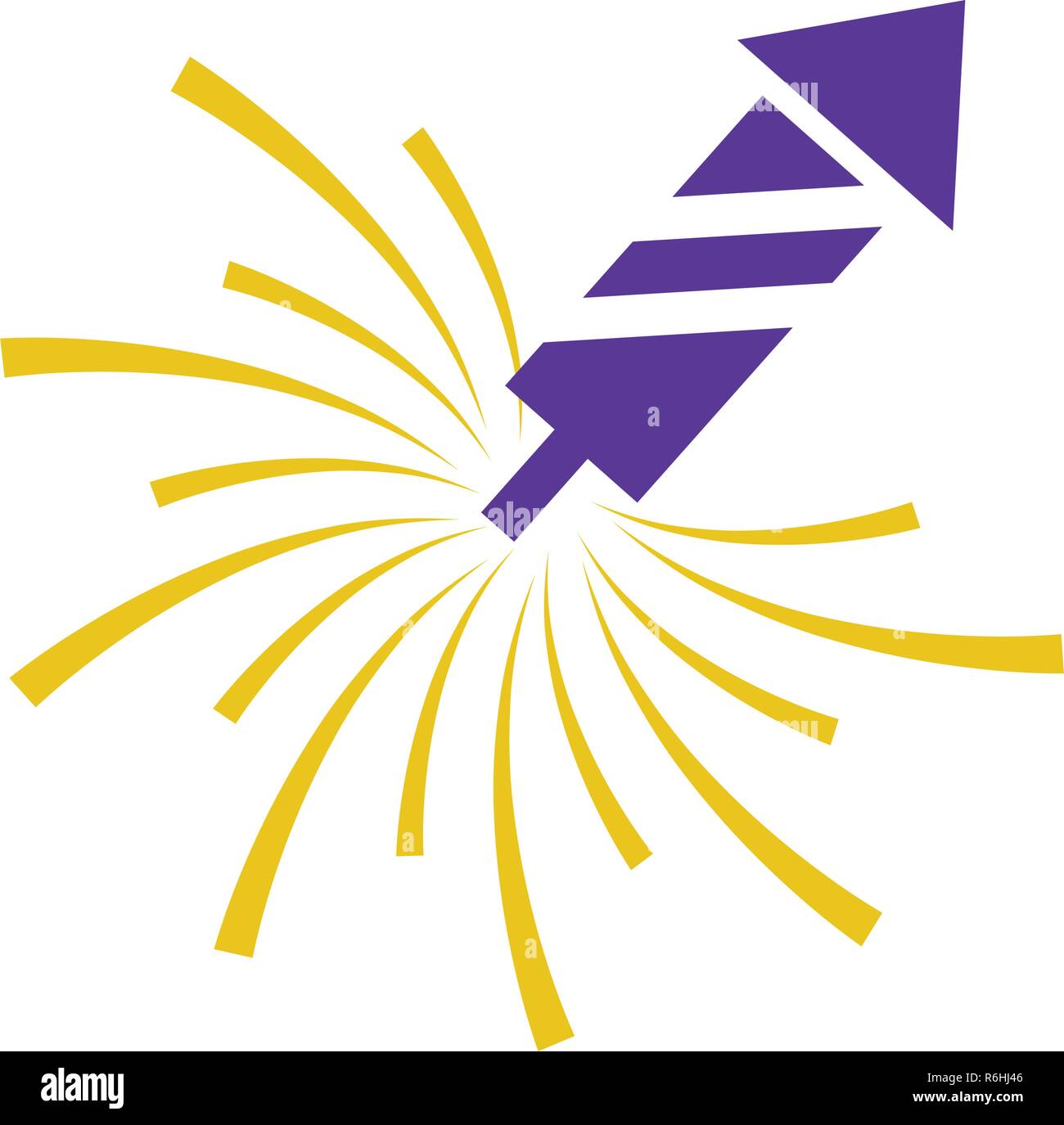 bright fireworks cartoon Stock Vector Image & Art - Alamy