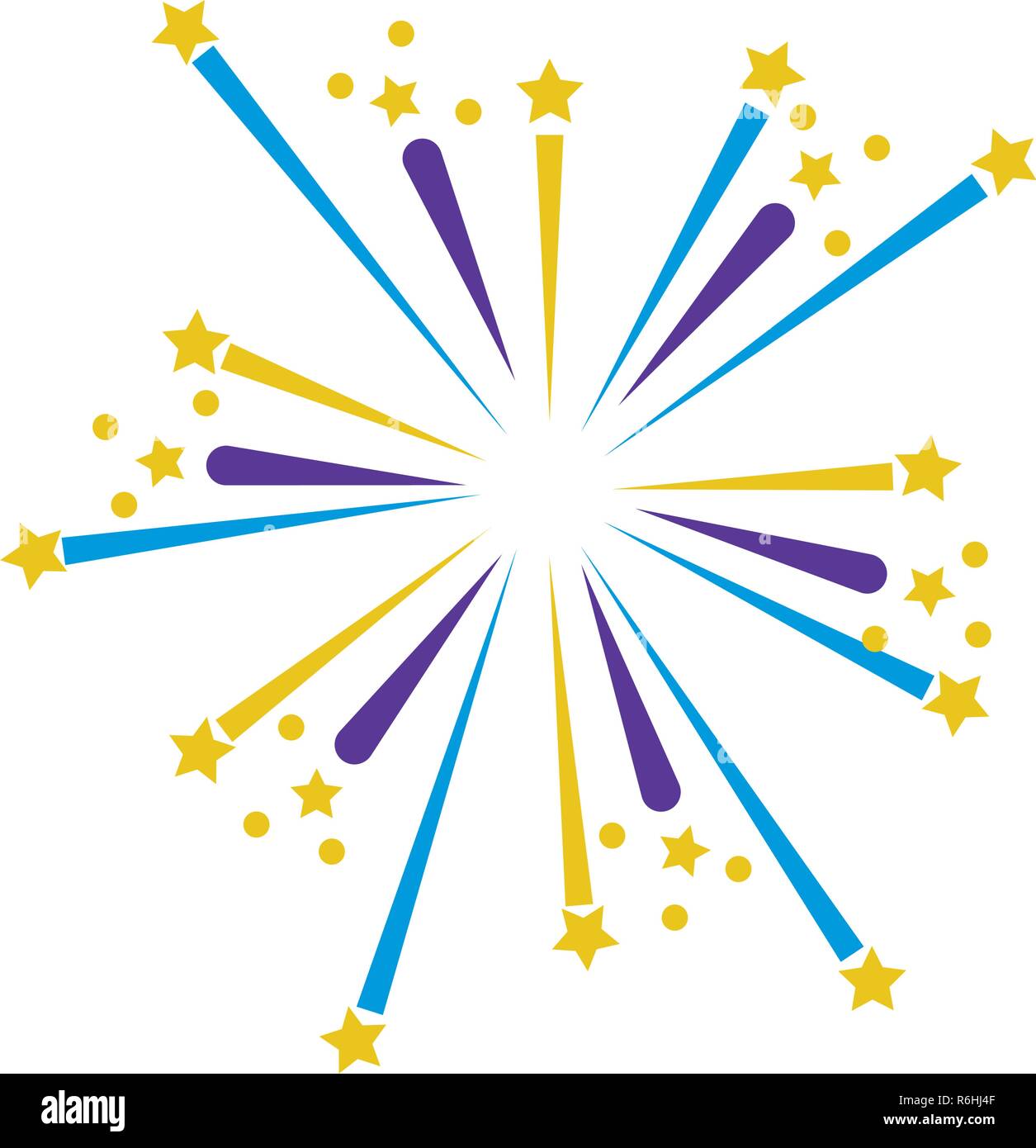 bright fireworks cartoon Stock Vector Image & Art - Alamy