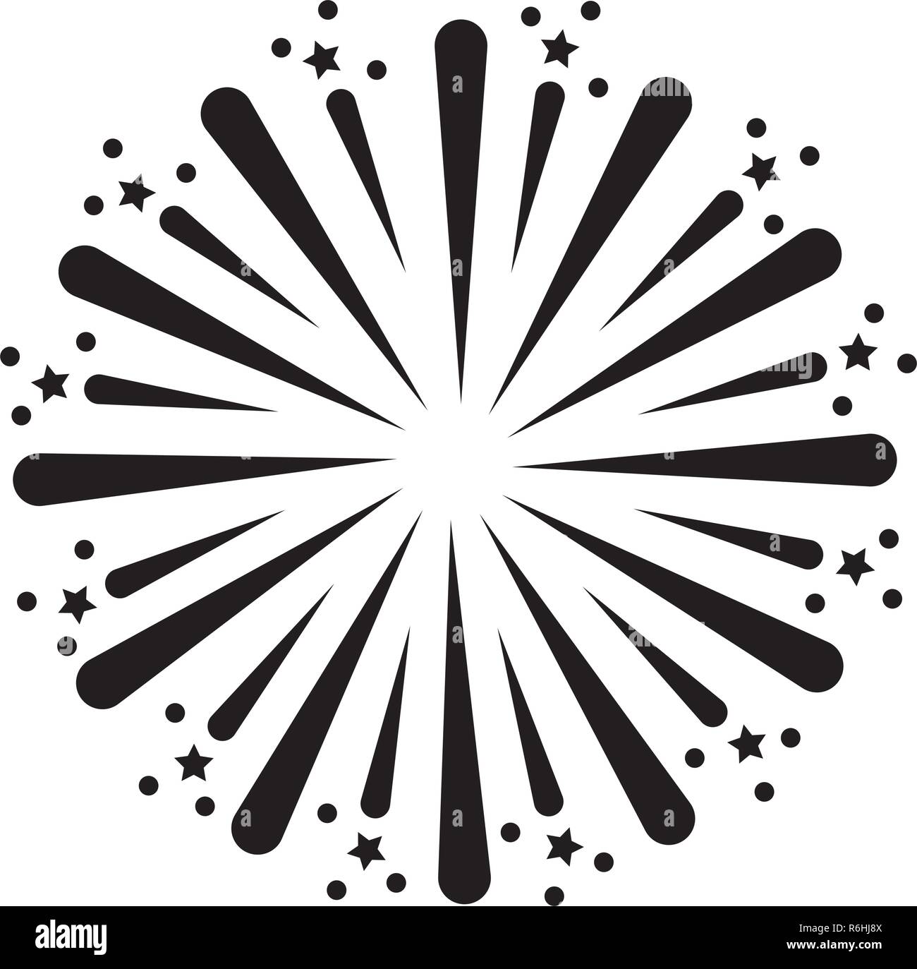 bright fireworks cartoon Stock Vector Image & Art - Alamy