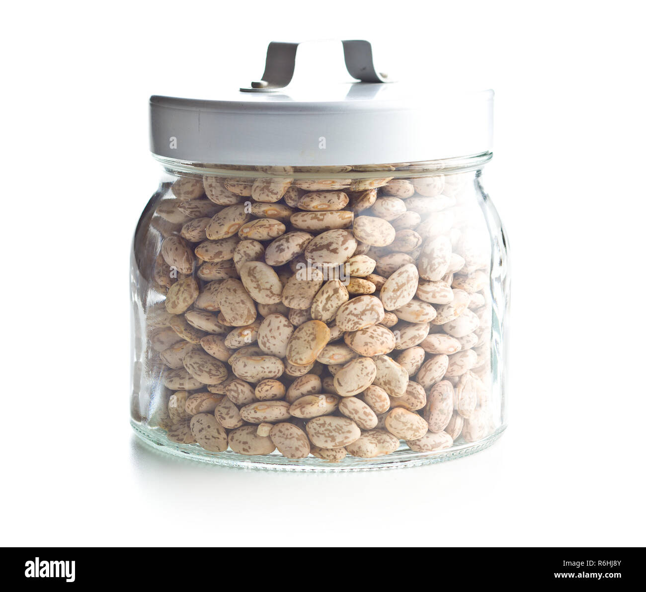 Dried borlotti beans Stock Photo - Alamy