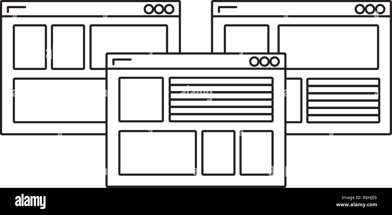 web windows cartoon Stock Vector Image & Art - Alamy