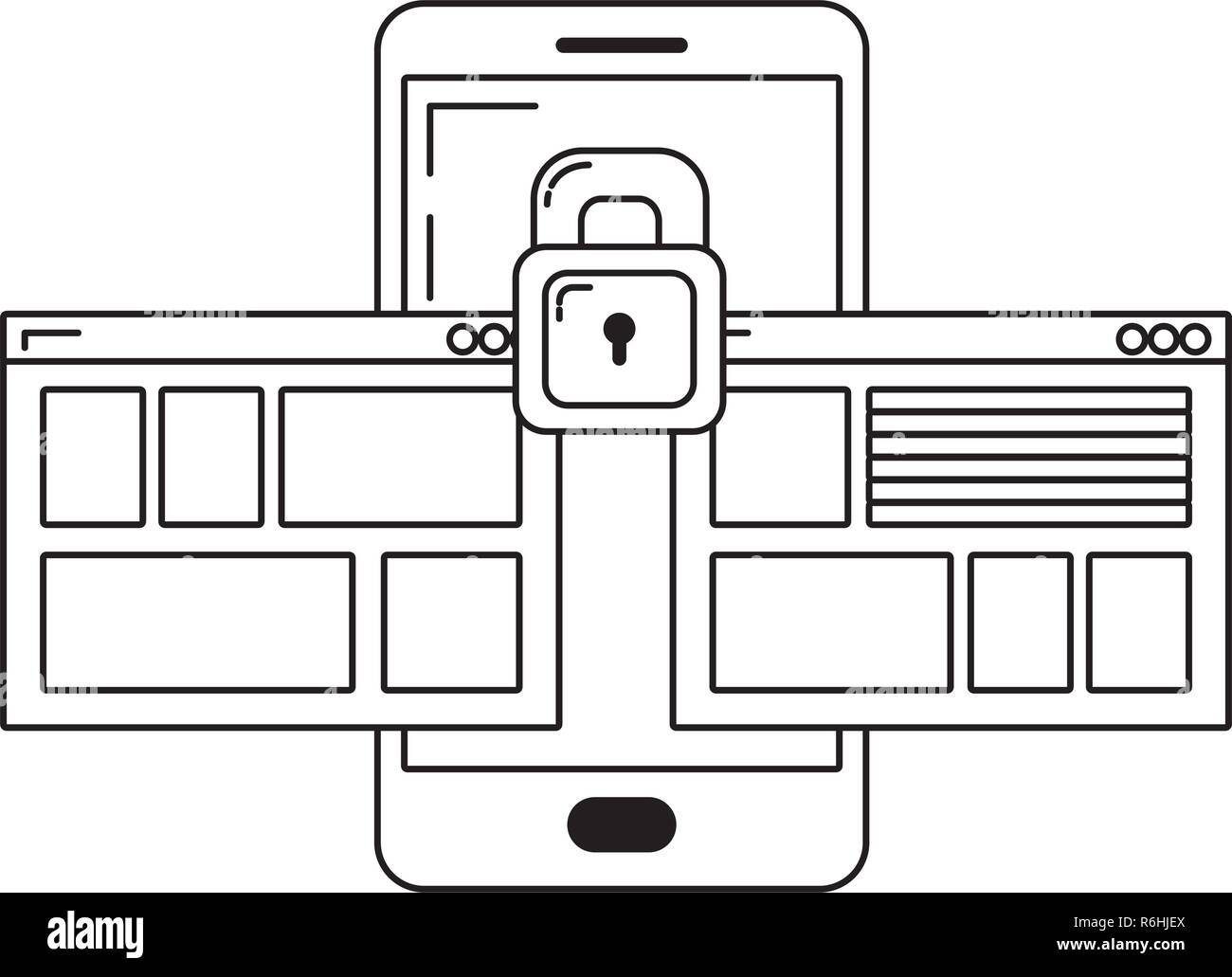 security system cartoon Stock Vector Image & Art - Alamy