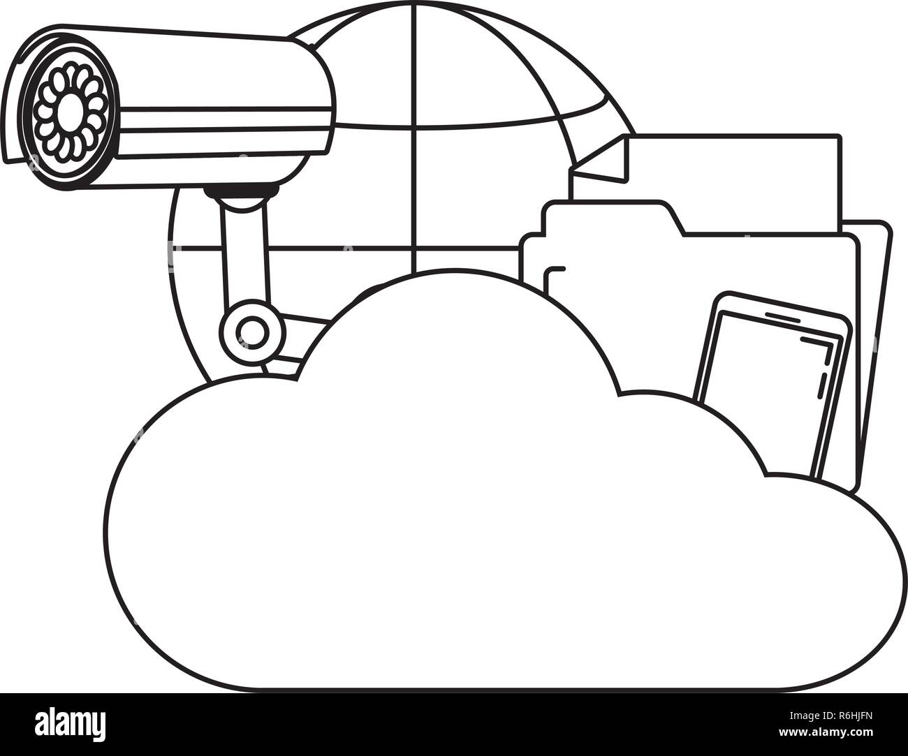 security system cartoon Stock Vector Image & Art - Alamy