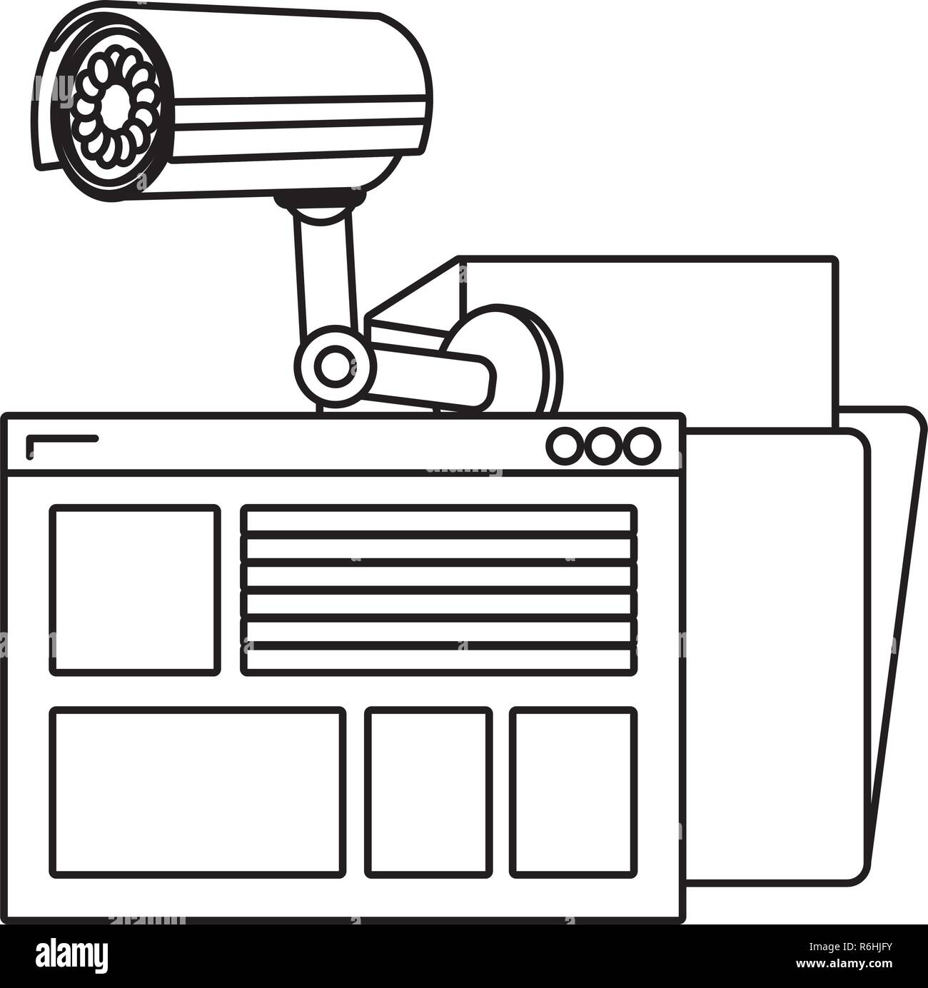 security system cartoon Stock Vector Image & Art - Alamy