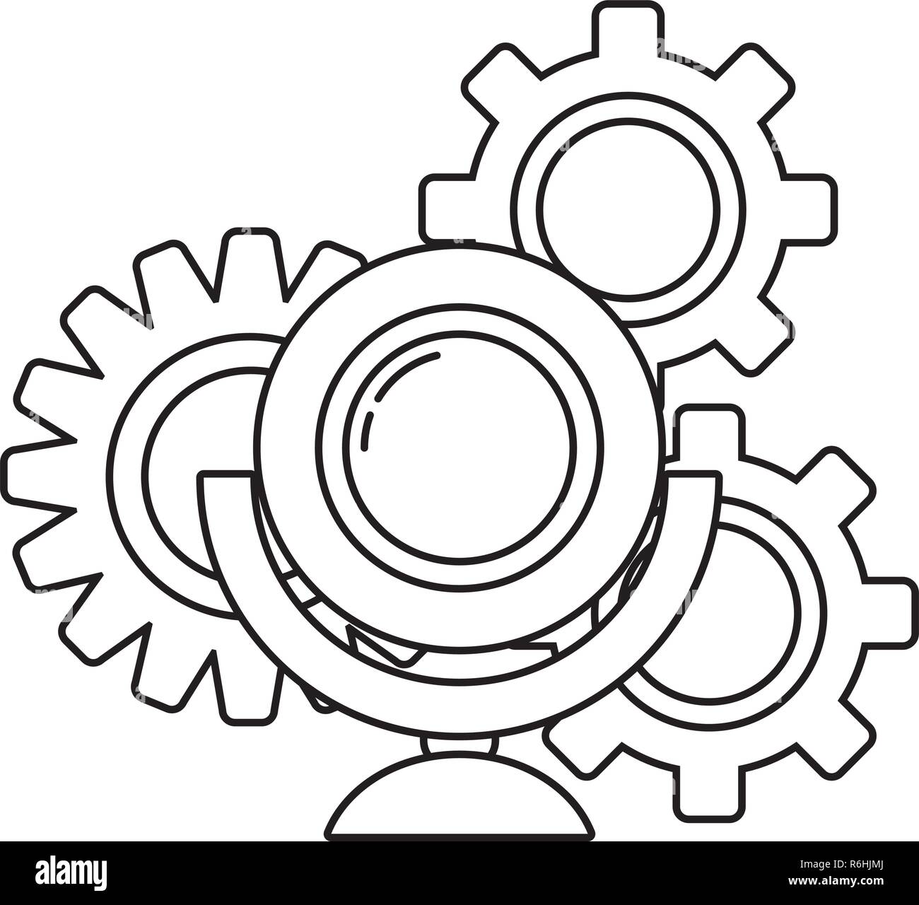 security system support cartoon Stock Vector Image & Art - Alamy