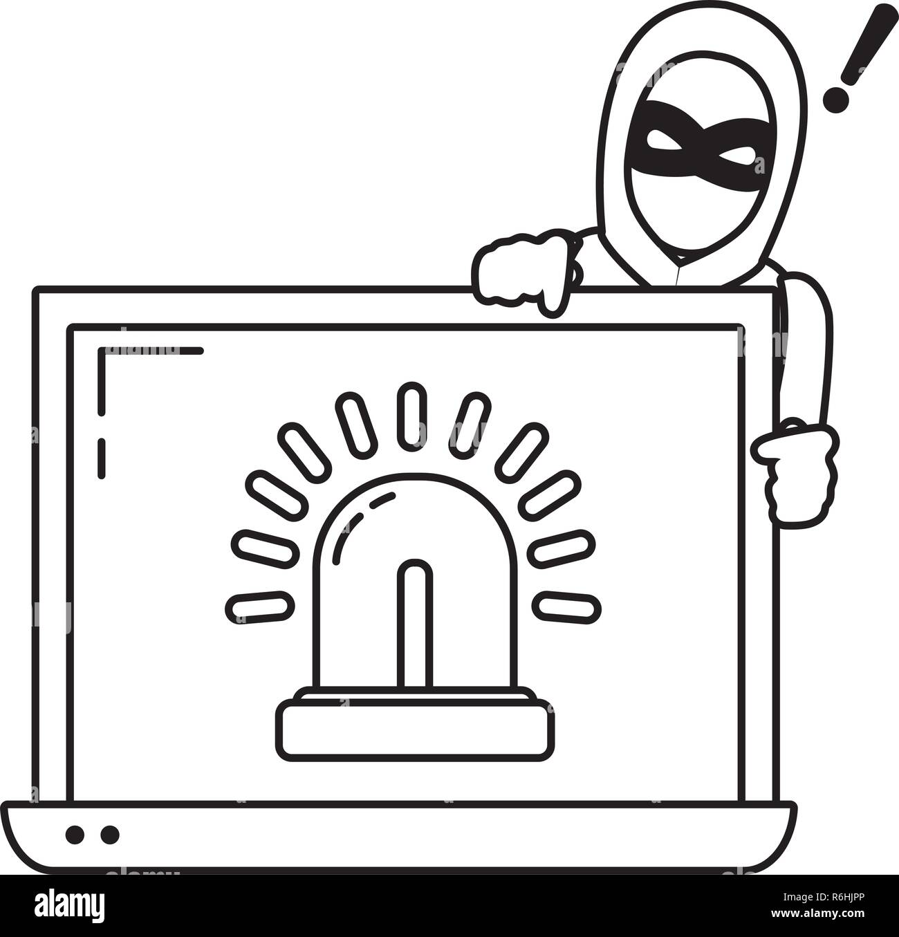 security system cartoon Stock Vector Image & Art - Alamy