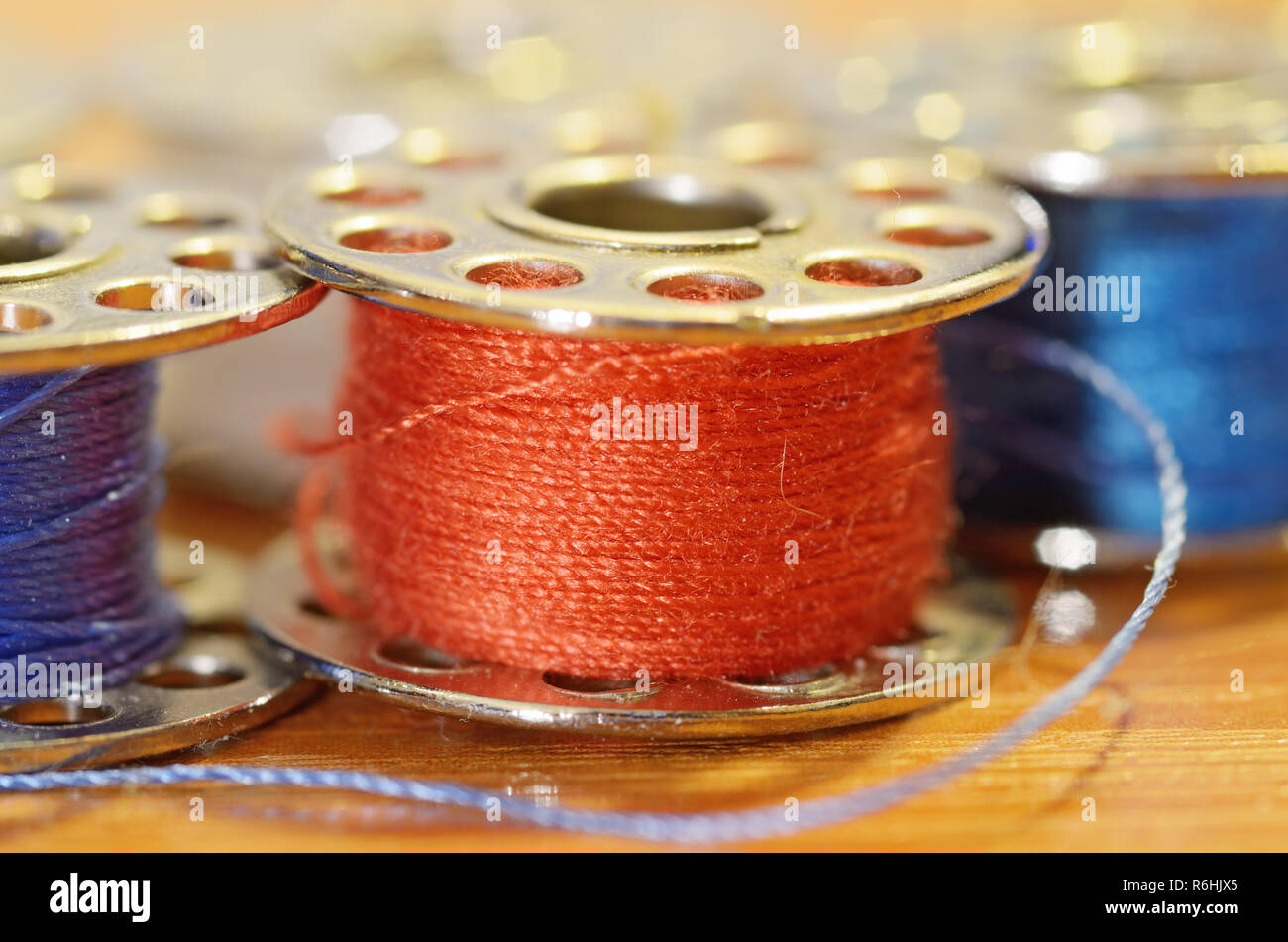 Coil with a sewing thread.Use for sewing clothes Stock Photo - Alamy