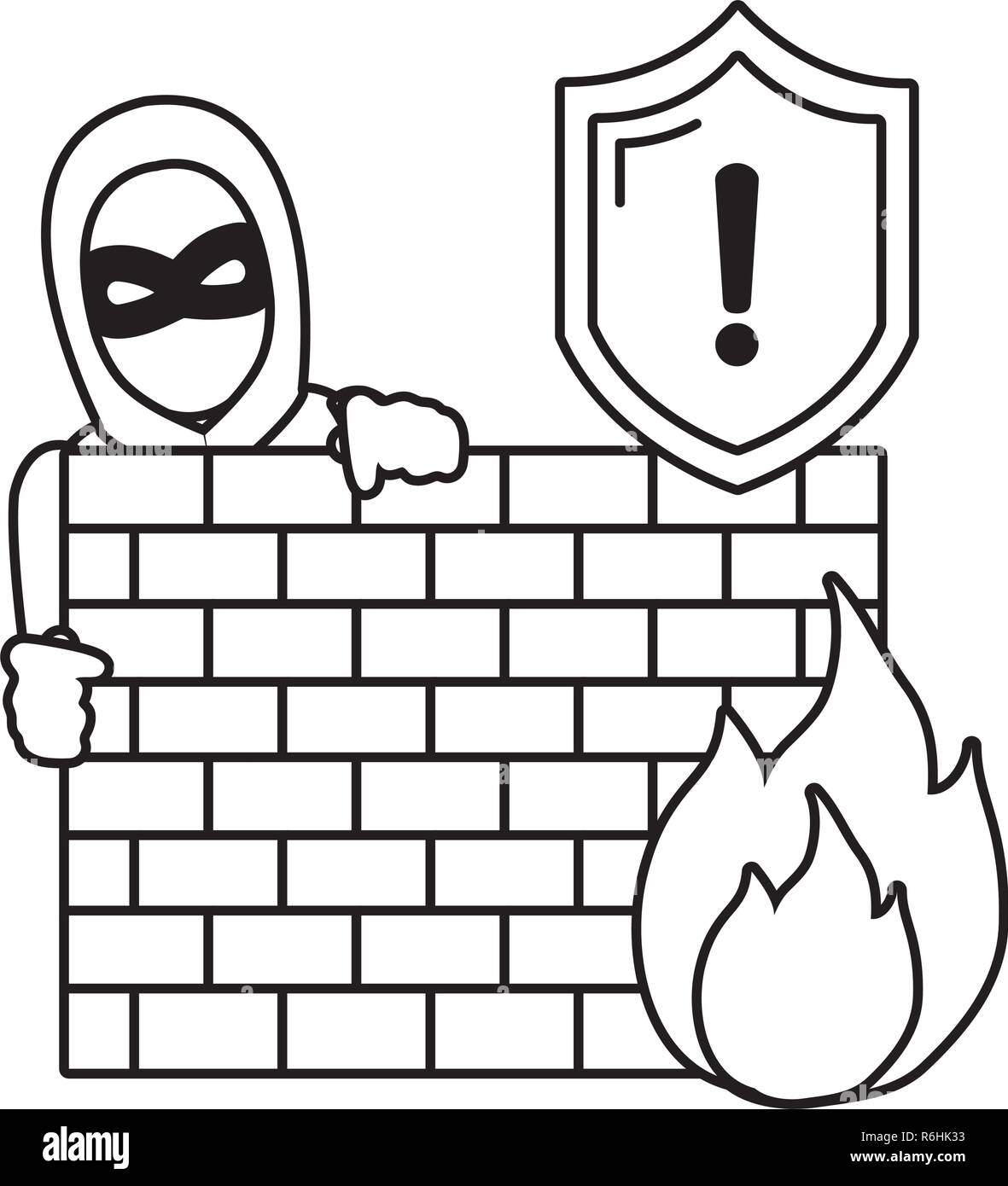 security system cartoon Stock Vector Image & Art - Alamy