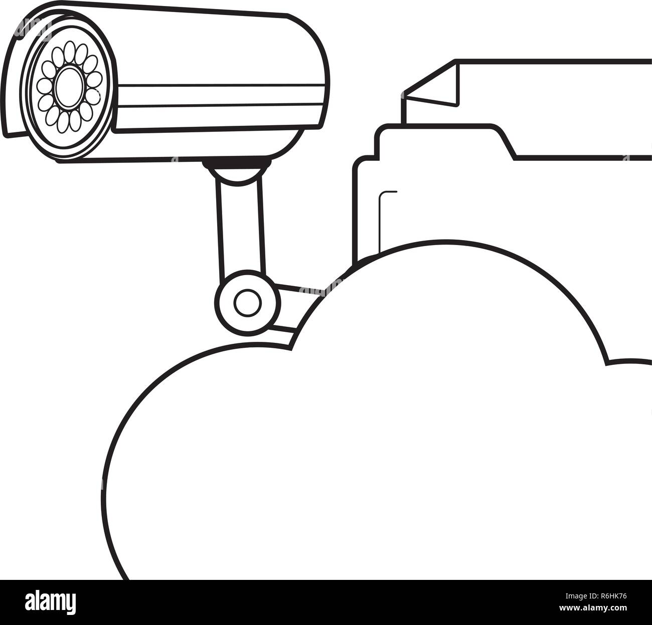 security system cartoon Stock Vector Image & Art - Alamy